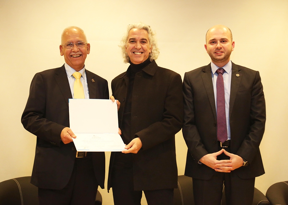 SABE, during the award ceremony of the architectural graduation ...